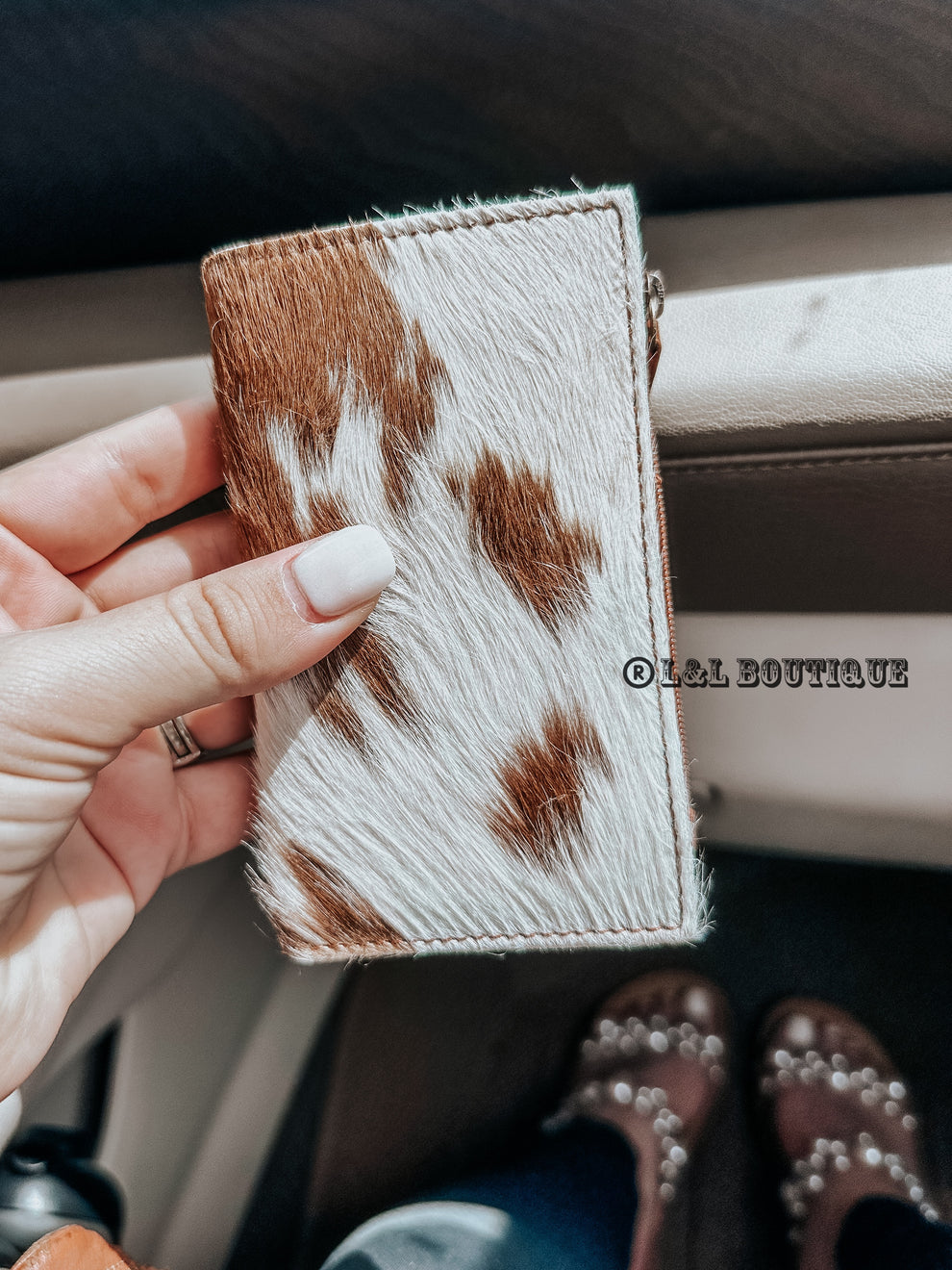Bailey Ray Cowhide Card Holder – L&L Boutique