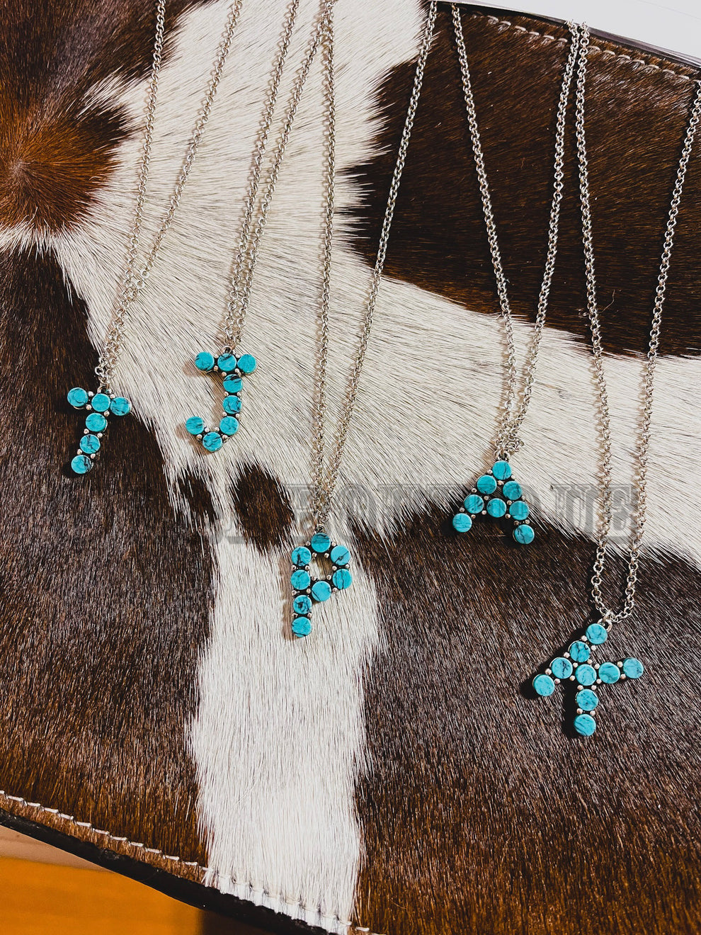Turquoise Initial Necklace – L&L Boutique